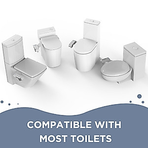 HOPOPRO Bidet Attachment for Toilet, Non-Electric Bidet Ultra-Slim Dual Nozzle (Feminine/Rear Wash), Fresh Cold Water Sprayer Bidets for Existing Toilets with Adjustable Pressure Control 1-Min Install