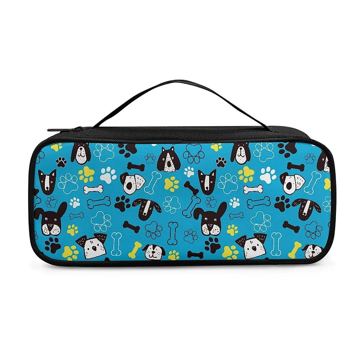 Gomyblomy Cute Stethoscope Case for Nurse Doctors, Dog and Paw Print Stethoscope Holder Stethoscope Carrying Case with Extra Mesh Pocket for Small Accessories