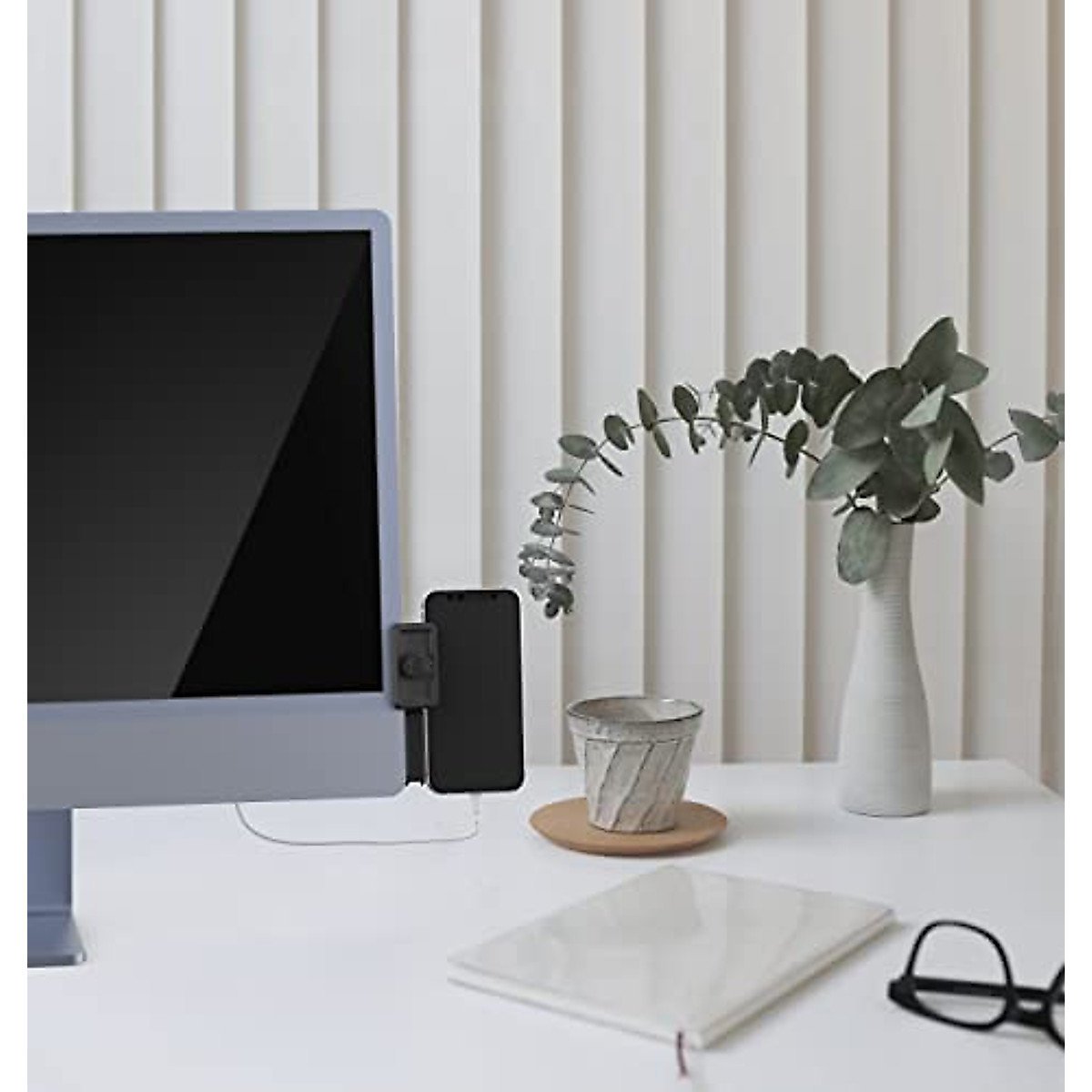 rudo Laptop Portable Side Mount Clip for iPhone, MacBook,Tablet, Laptops & Smartphones. Instant Dual or Triple Display for Your Laptop Computer. Increase Productivity and Efficiency