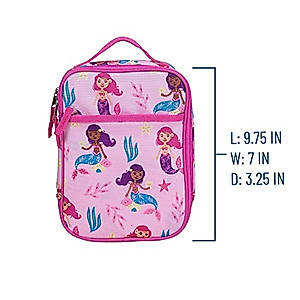 Wildkin Day2Day Kids Backpack Bundle with Lunch Box Bag (Groovy Mermaids)
