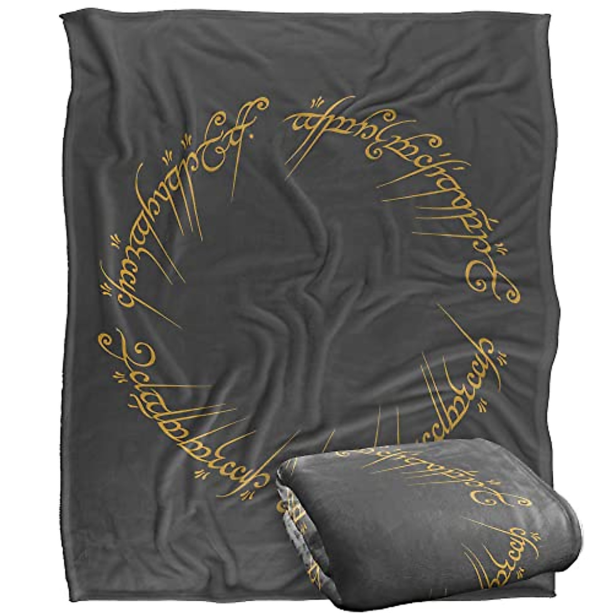 The Lord of The Rings Blanket, 50"x60" One Ring Silky Touch Super Soft Throw Blanket