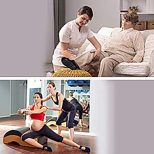 unenow Non Slip Grip Yoga Socks for Women with Cushion for Pilates, Barre, Dance