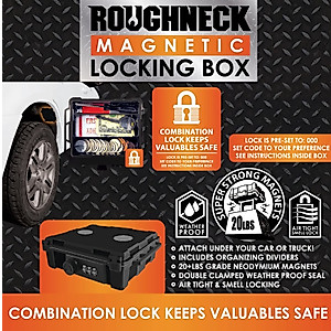 Roughneck Magnetic Locking Box - Impulse Retail Ready Display of 6 Each