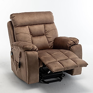 Tiokop Modern Style Lift, Relax Sofa Chair for Apartment and Lounge Furniture Living Room Power Electric Reclining for Elderly and Adults,Easy to Assemble,Antique Brown