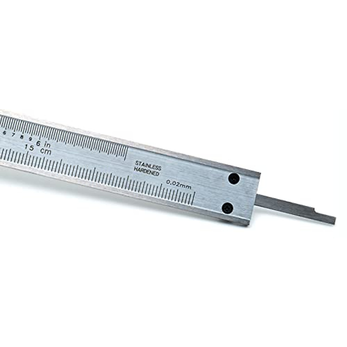 LLDSIMEX Self-Locking Auto Clamp Stainless Steel Vernier Caliper 0-6 Inch/0-150mm Manual Caliper 0.001"/0.02mm High Precison Caliper