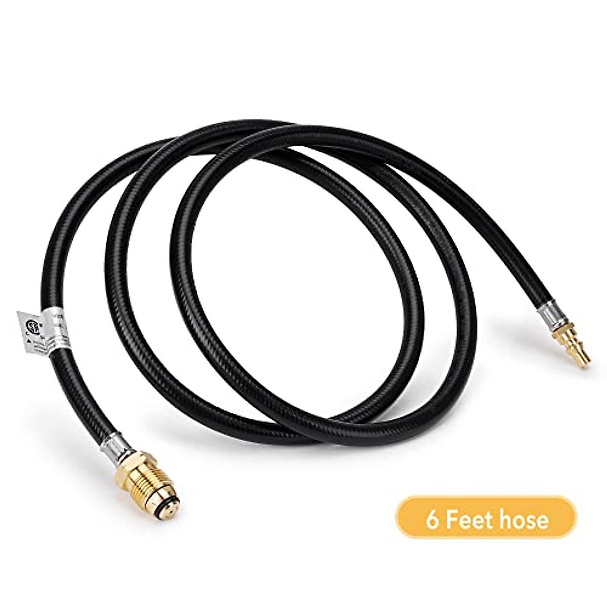 Stanbroil RV Propane Hose with 1/4" Quick Connect and 6 Feet POL Connector for Motorhome Tank RV Camping