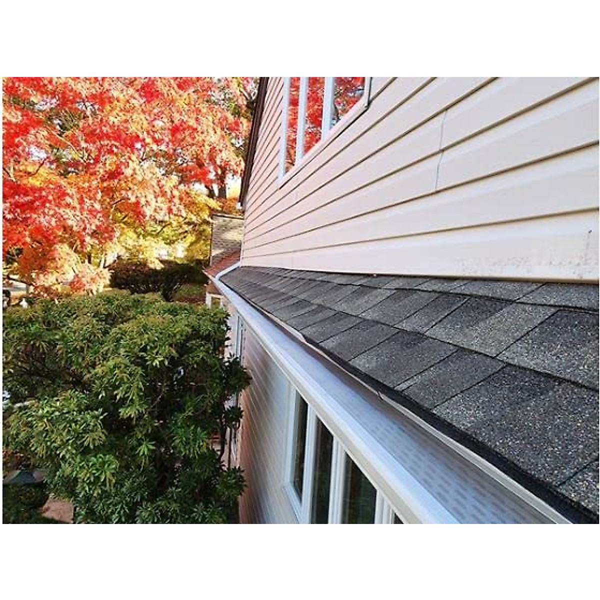 Waterlock DIY 6”Leaf Protection|Sample|Stainless Steel mesh|White Aluminum Gutter Covers|Contractor Grade|Gutter Guard from Manufacturer|Made in The USA