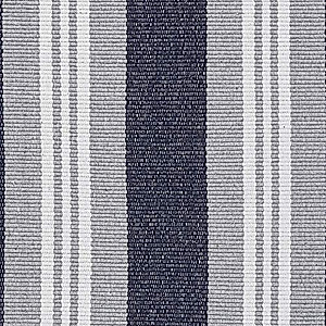 Lr Home Coastal Striped Reversible Runner Area Rug, 2'0"" x 6'0"", Ivory/Indigo/Navy (LR04706-IGF2060)
