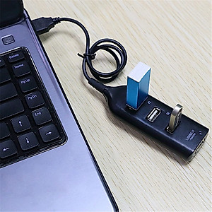 CUJUX Hi-Speed Hub Adapter USB Hub Mini USB 2.0 4-Port Splitter for PC Laptop Notebook Receiver Computer Peripherals Accessories (Color : White)