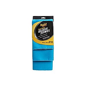 Meguiar's X190300 Perfect Clarity Glass Towels, Streak Free and Lint Free Finish - 3 Pack