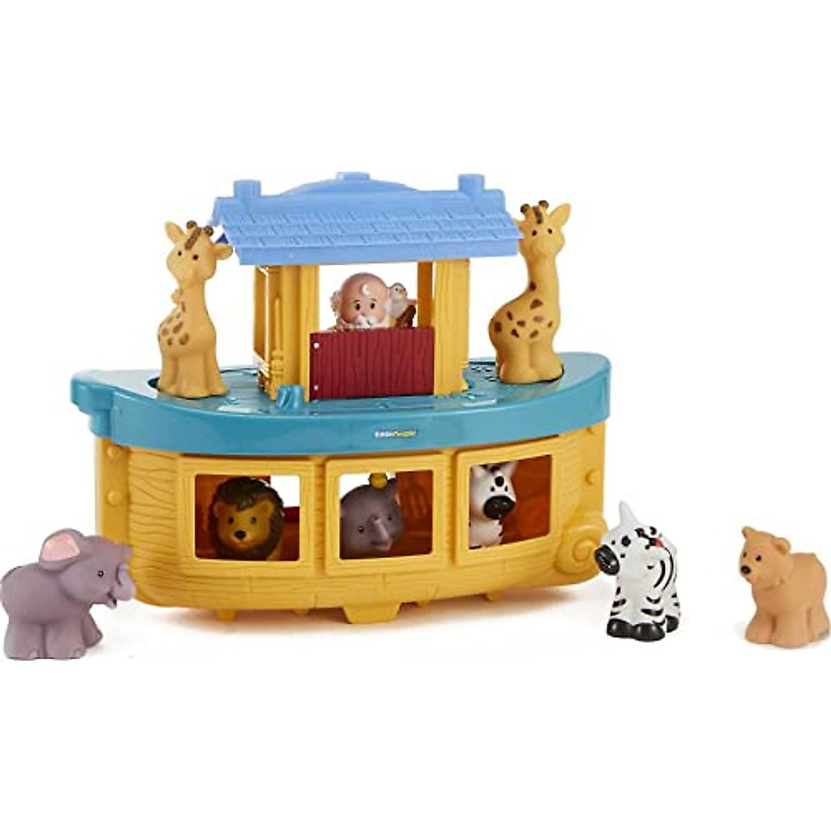 Fisher-Price Little People Noah's Ark playset with 9 figures for toddler and preschool pretend play ages 1 to 5 years