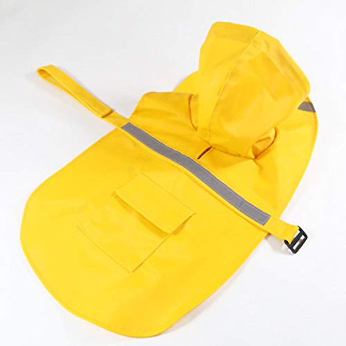 LOVEPET Pet Raincoat Dog Raincoat Labrador Large and Medium Dogs Reflective Waterproof and Snowproof Big Dog Clothes Yellow XS