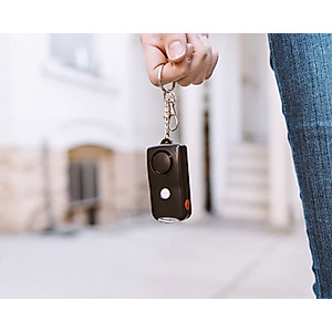 Armadillo Defense Pepper Spray and Personal Alarm Key Chain Bundle (4 Pack) for Protection and Self Defense, Safeguard for Women and Men, Tear Gas and Panic Button