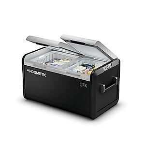 DOMETIC CFX3 75-Liter Dual Zone Portable Refrigerator and Freezer, Powered by AC/DC or Solar…
