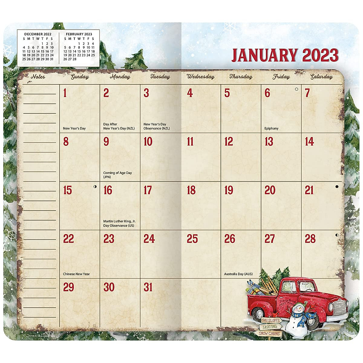 LANG TRUCKIN' ALONG 2023 TWO YEAR PLANNER (23991071110)