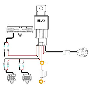 Nilight LED Light Bar Set, 12 Inch 300W Triple Row Spot Flood Combo Work Driving Lamp, 2 Pcs 4 inch 60 W with Wiring Harness for Off road ATV Boat Lighting, Year Warranty