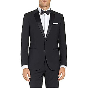 Adam Baker Men's BL401 Slim Fit Tuxedo Suit - Black - 42R