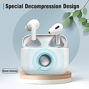 Chof A3 True Wireless Earbuds Bluetooth 5.0, Built-in Microphone, Touch Control with Wireless Charging Case Auto Pairing in Ear Headphones, 36H Playtime, Premium Stereo Earphones for iPhone Android