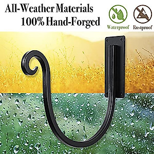 YANGSHUO Garden Hose Holder Outside: Wall Mount Water Hose Holder - 8Inch Heavy Duty Garden Water Hose Hanger for Outdoor Hose Storage