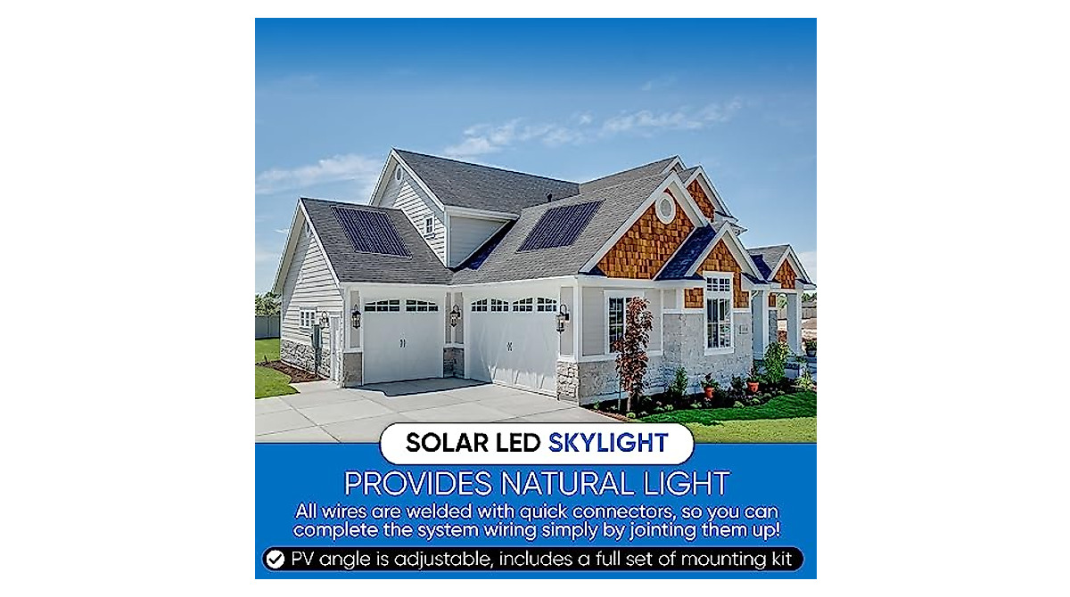 Remote Controlled Solar Ceiling Lights - 2 Sets