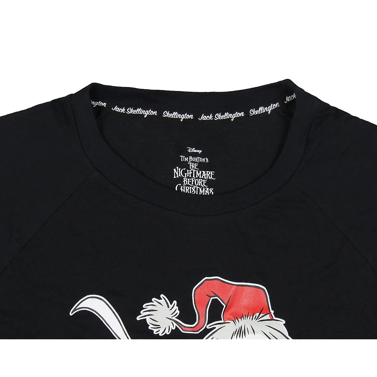 The Nightmare Before Christmas Women's Jack Skellington No Sleep Til Xmas Sleep Shirt with Socks (Large) Black