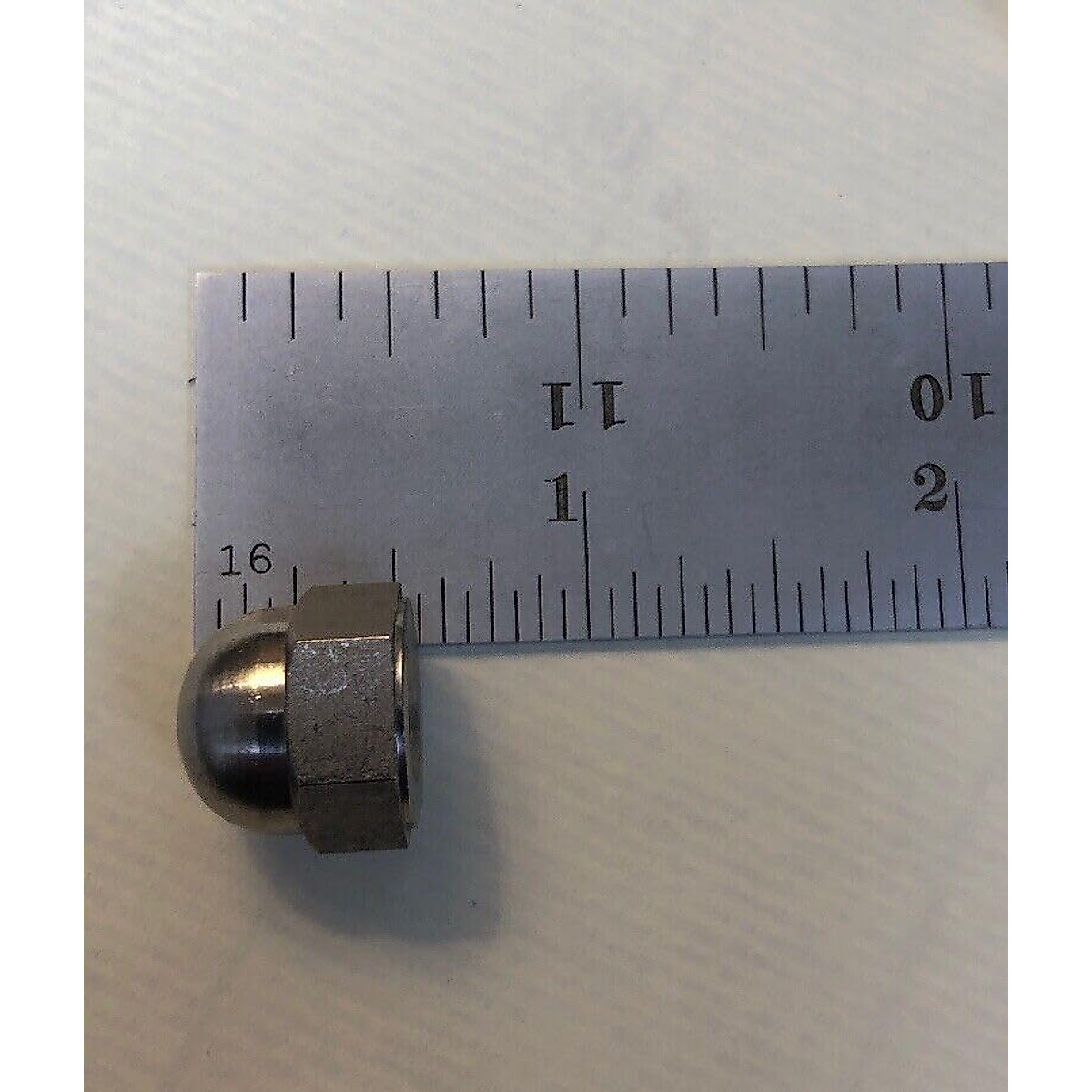 5/16 Acorn Cap Nut Extra High & Wide Round 5/16-18 Solid 18-8 9/16x9/16 WxH (50)