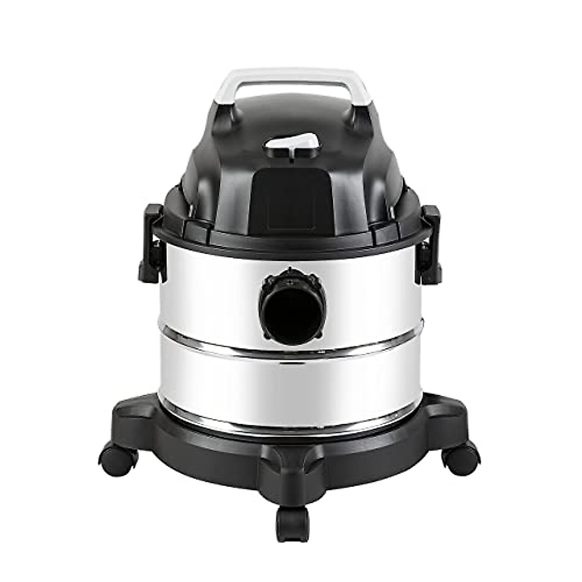 Amazon Basics Wet Dry Vacuum Cleaner, 4 gallon Shop, 3 HP Stainless Steel, Grey/Black