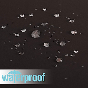 RYB HOME Patio Outdoor Curtains - Waterproof Blackout Privacy Porch Curtains Stain Resist Terrace Shade for Lawn & Garden Pergola Indoor Outdoor Decor, 1 Panel, W 52 x L 108 inch, Brown