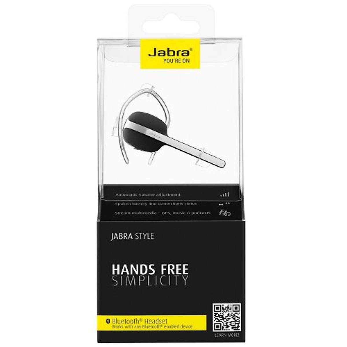 Jabra Style Wireless Bluetooth Headset (US Version) - Black