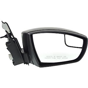 Kool Vue Passenger Side Power Non-Heated Mirror for Ford Escape 2013-2016 Without Signal Light, Blind Spot Light, Memory & Puddle Lamp Paintable