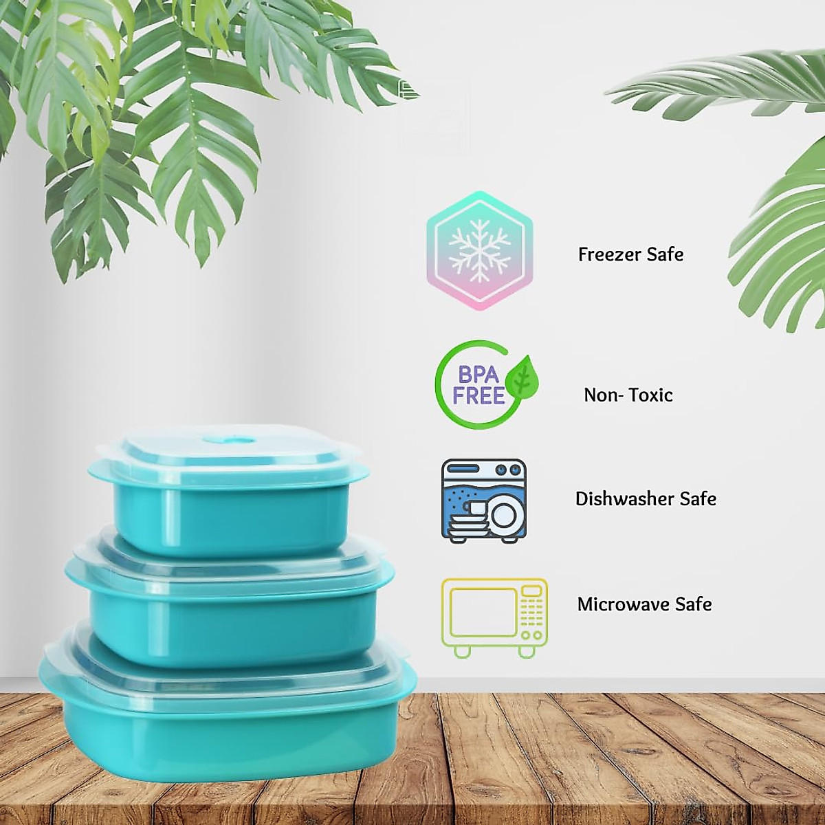 Reston Lloyd Microwave Cookware & Storage, Adjustable Vent on Lids Cookware Set, Multiple Sizes, Gray