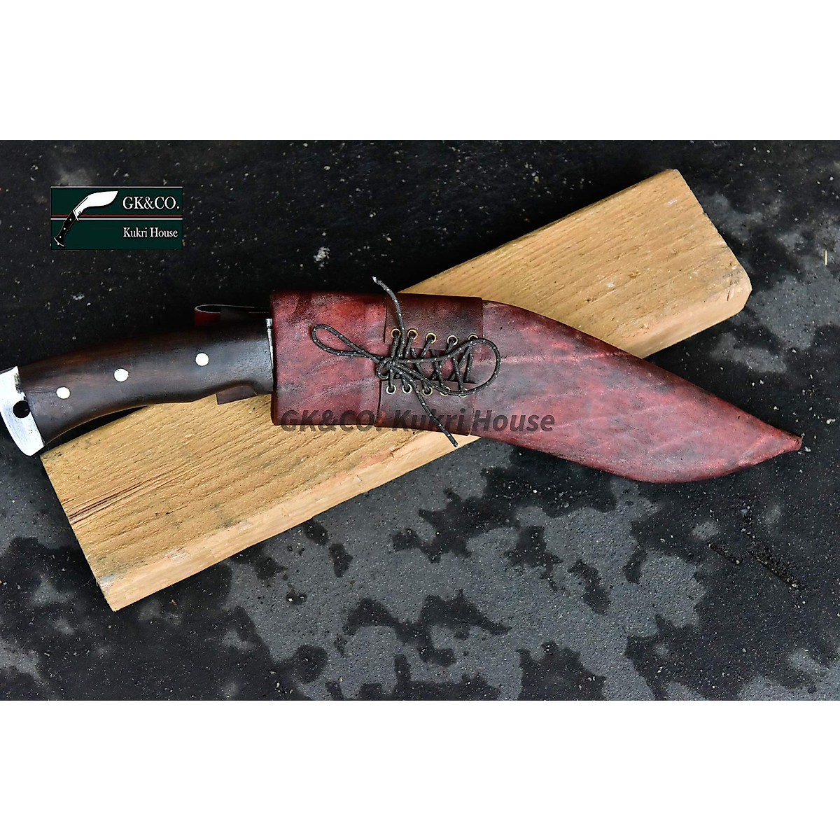 GK&CO. Kukri House Genuine - 11" AEOF Afghan Official Issued Genuine Kukri/Khukuri Knives Red Sheath GK&CO.Kukri In Nepal