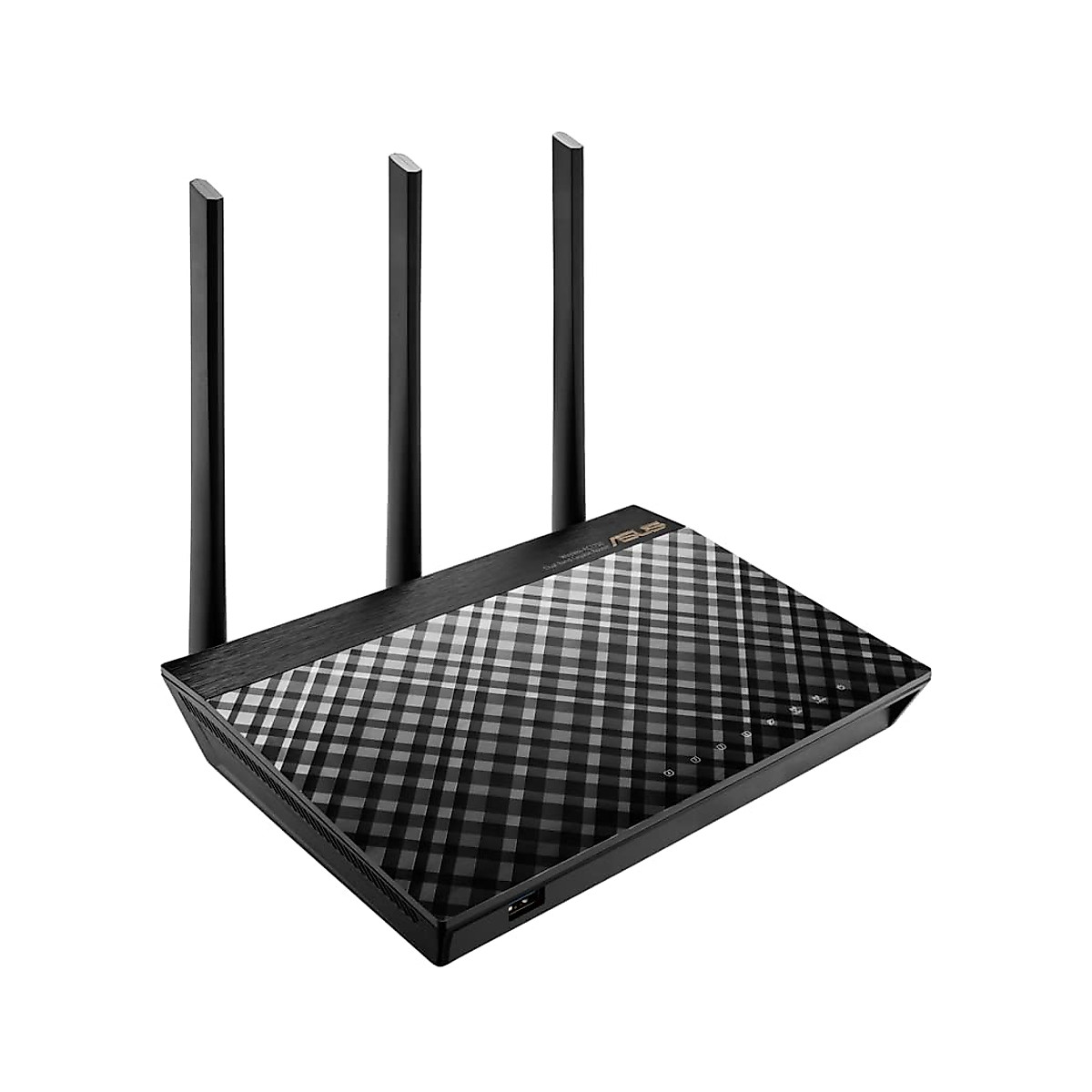ASUS Dual-band 3x3 AC1750 Wifi 4-port Gigabit Router with speeds up to 1750Mbps & AiRadar to strengthens Wireless Connections via High-powered Amplification Beam-forming - 2x USB 2.0 Ports (RT-AC66U)