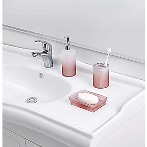 Seventh Studio Frosted Collection Rosette Ombre Accessory and Basket Bath Set
