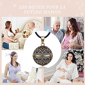EUDORA Harmony Necklace Pregnancy Silver Plated Angel Chime Caller Mexico Bola Ball Music Prayer Pregnancy Bell Gift for Mother Wife