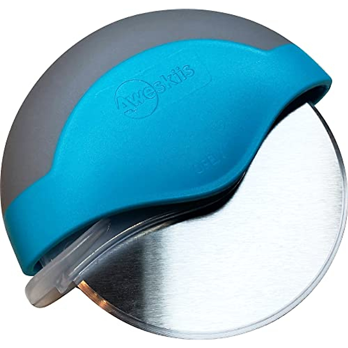 Aweskiis Pizza Cutters I Super Sharp Pizza Slicer I Must Have Kitchenaid Tool I Stainless Steel & Plastic Pizza Cutter Wheel I Pizza wheel cutter with cover I Reusable And Handy & Easy Storage I Blue