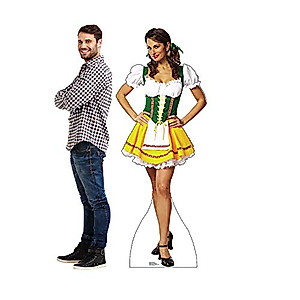 Cardboard People Beer Garden Girl Life Size Cardboard Cutout Standup