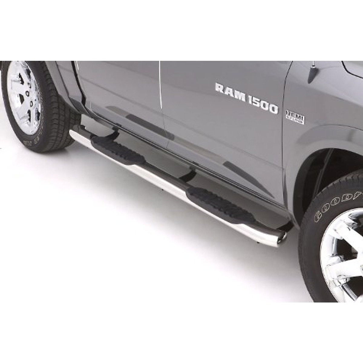Lund 23784295 Polished Stainless Steel 5" Oval Curved Nerf Bars for 2005-2018 Toyota Tacoma Double Cab