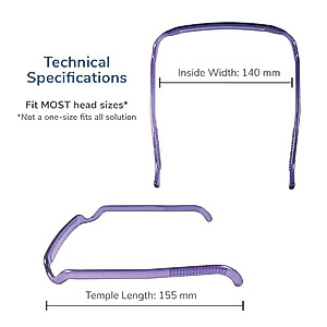 Zazzy Bandz Sunglasses Headband (Made in USA): Curly Thick Hair Headband - Medium & Large Size Glasses Headbands - The Viral Headband (Combo: Original + Relaxed, Espresso)