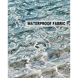 Vandarllin Outdoor Throw Pillows Covers 26X26 Set of 2 Waterproof Clear Sea Water Decorative Zippered Lumbar Cushion Covers for Patio Furniture, Blue Ocean Beach