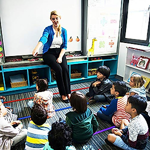 8 Rolls Carpet Marker Strips Carpet Nylon Carpet Strips for Classroom, Teachers, Office, Social Distance, 8 Colors (210 Feet)