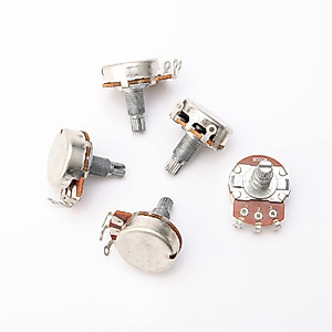B500k OHM Big Control Pots Electric Bass Guitar Potentiometers Audio Tone Pot Pack of 5