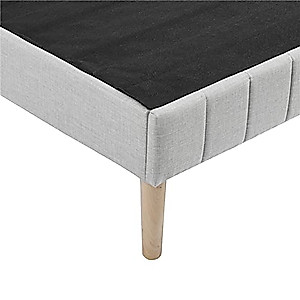 DeCoro Eternity Soft Grey Upholstered Bed Frame, California King Size