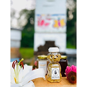 Bee Pollen Granules, 100% Raw, Superfood Packed with Proteins, Vitamins & Minerals. Source of Vitamin B, Amino Acids, & Antioxidants. Keto, Paleo Friendly, Gluten Free.