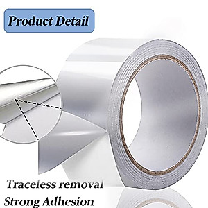 17yd Aluminum Foil Tape High Temperature 3.15 Mil Foil Professional Adhesive Aluminum Foil Tape for Dryer Vent, Ductwork, AC Unit, Furnace, Water Heater, 2 inchx17 yd