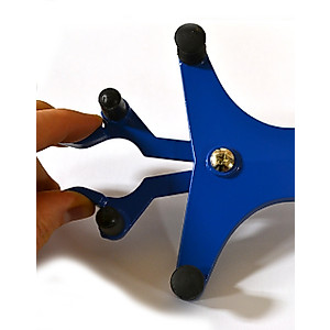 EISCO Double Sided Butterfly Style Burette/Tube Clamp - High Strength Alloy - Spring Loaded Jaws - 7/8" Width Capacity, Holds Burettes up to 100mL - Fits Max 16mm Dia. Rods