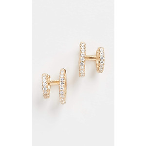 SHASHI Women's Katerina vermeil Double Earrings, Gold, One Size