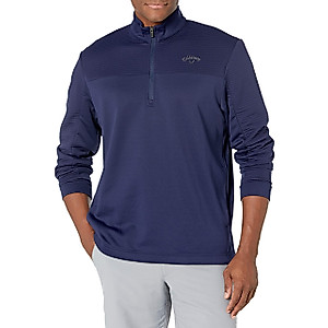 Callaway Long Sleeve 1/4 Zip Ottoman, Peacoat, XX Large