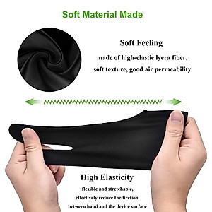 OTraki 4 Pack Artists Gloves 2 Finger Artist Glove Anti Smudge Glove Drawing Gloves for Paper Sketching, Pad Monitor, Graphics Tablet, Universal for Left and Right Hand - 2.75 x 7.08 inch