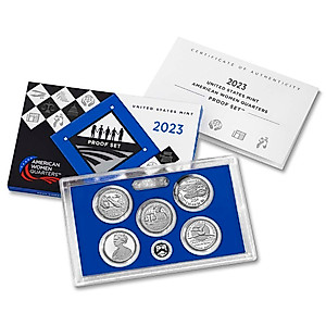 2023 S 2023 S Quarter Proof Set 5 Coin DCAM US Mint 23WP With Box and COA Quarter US Mint Proof